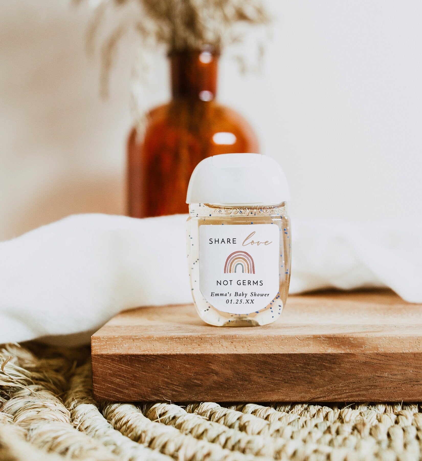 Hand Sanitizer Labels | Share Love Not Germs – Wild Bloom Design Studio